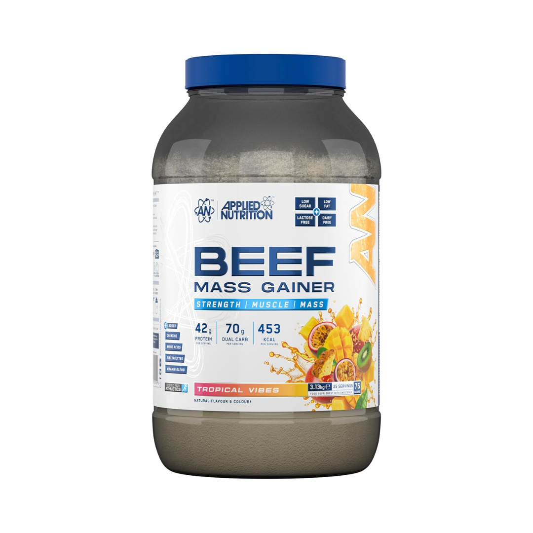 Applied Nutrition Beef Mass Gainer 3.13kg Tropical Vibes – The Box ...