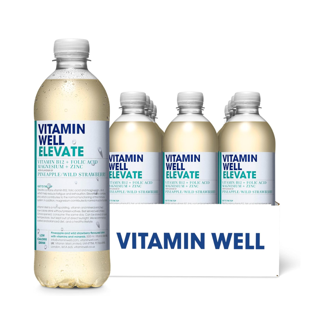 Vitamin Well Elevate 12x500ml Pineapple & Wild Strawberry – The Box ...