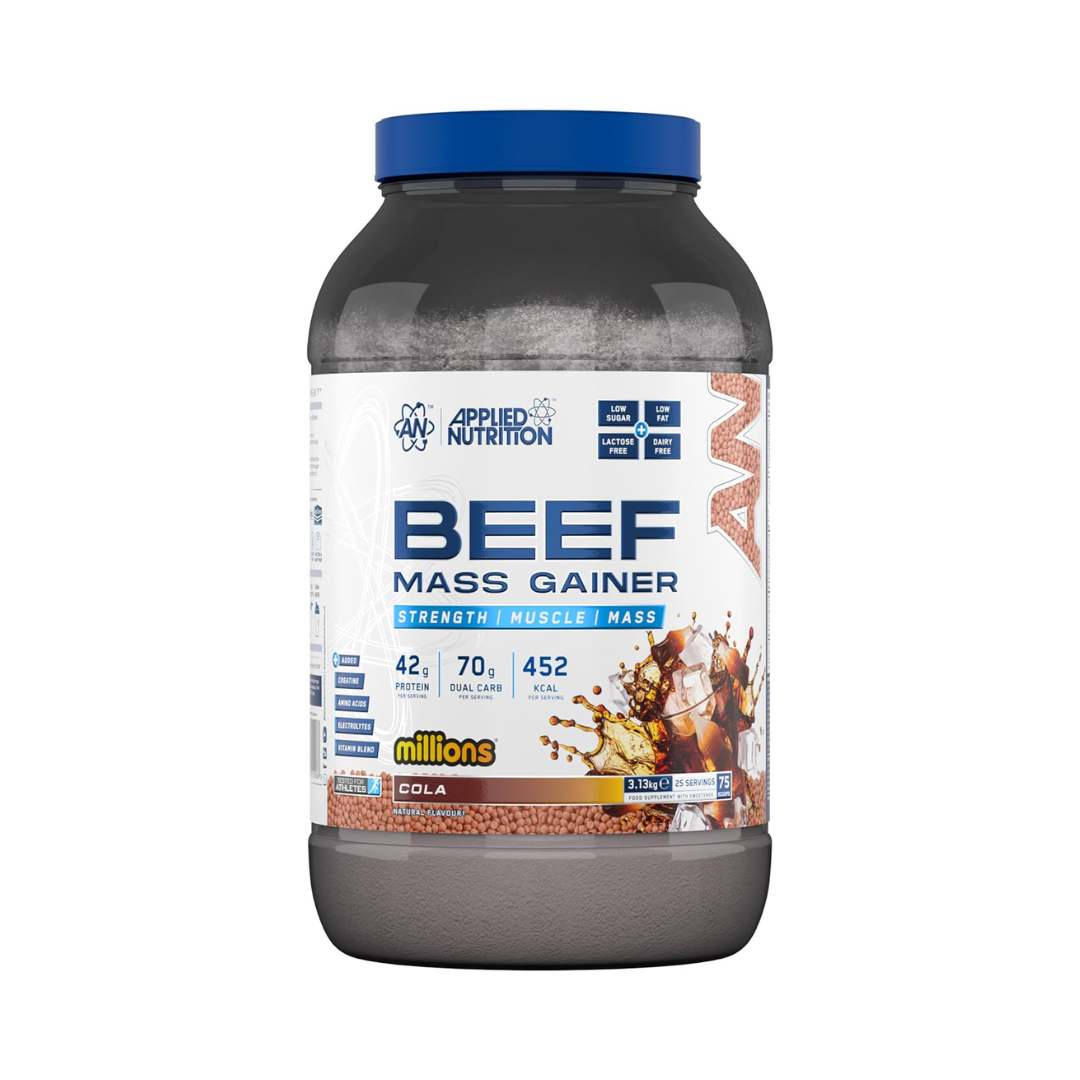 Applied Nutrition Beef Mass Gainer 3.13kg Cola Millions – The Box ...