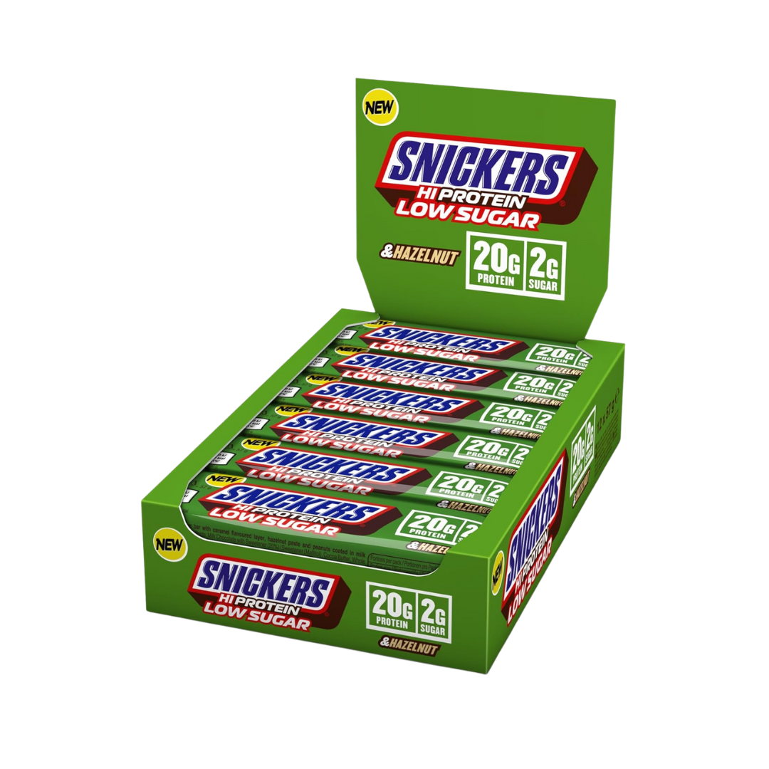Snickers Low Sugar High Protein Bar 12x57g Hazelnut Milk Chocolate ...