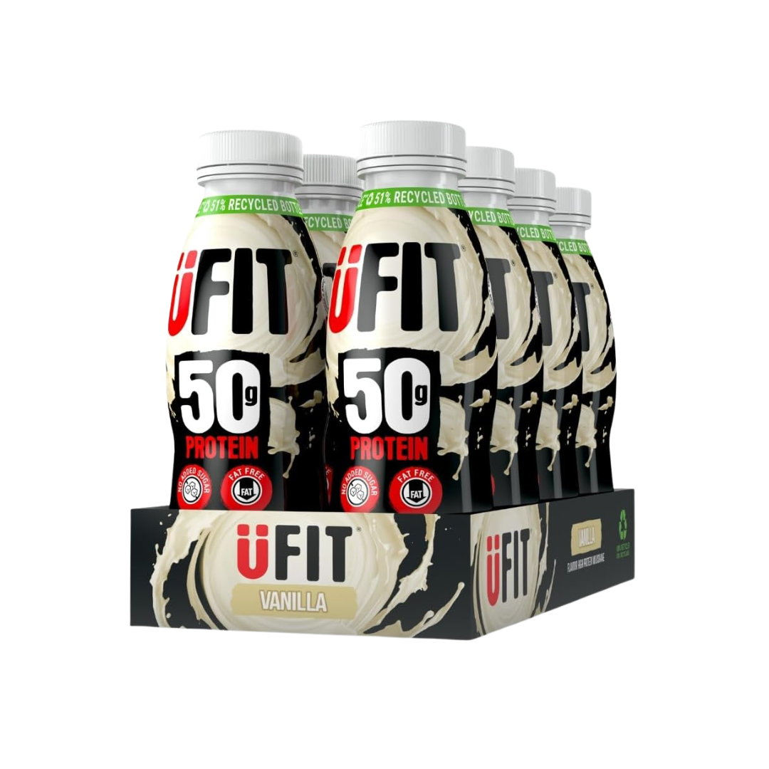 UFIT Protein RTD 8x500ml Vanilla – The Box Supplements