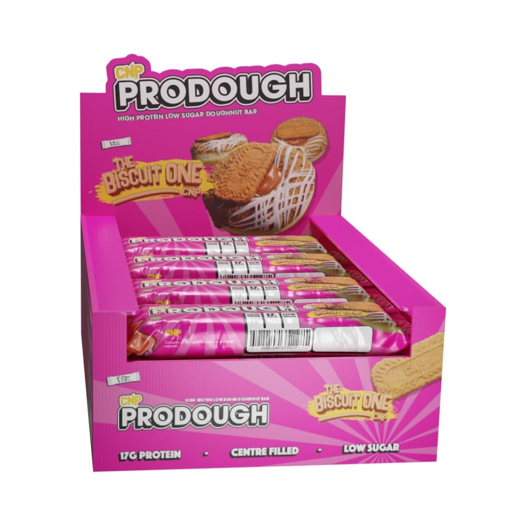 CNP ProDough Bar 12x60g The Biscuit One – The Box Supplements