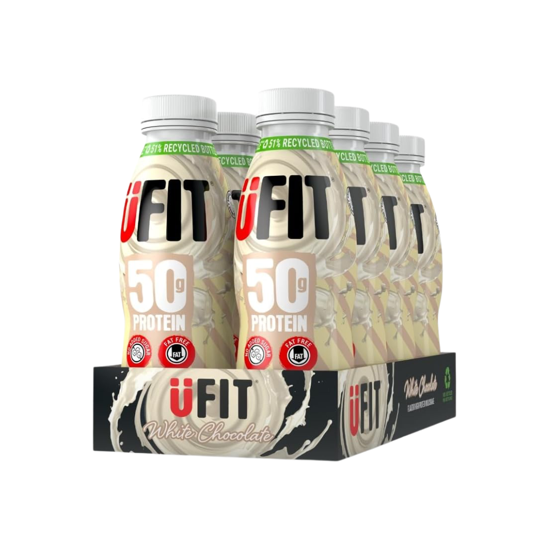 UFIT Protein RTD 8x500ml White Chocolate – The Box Supplements