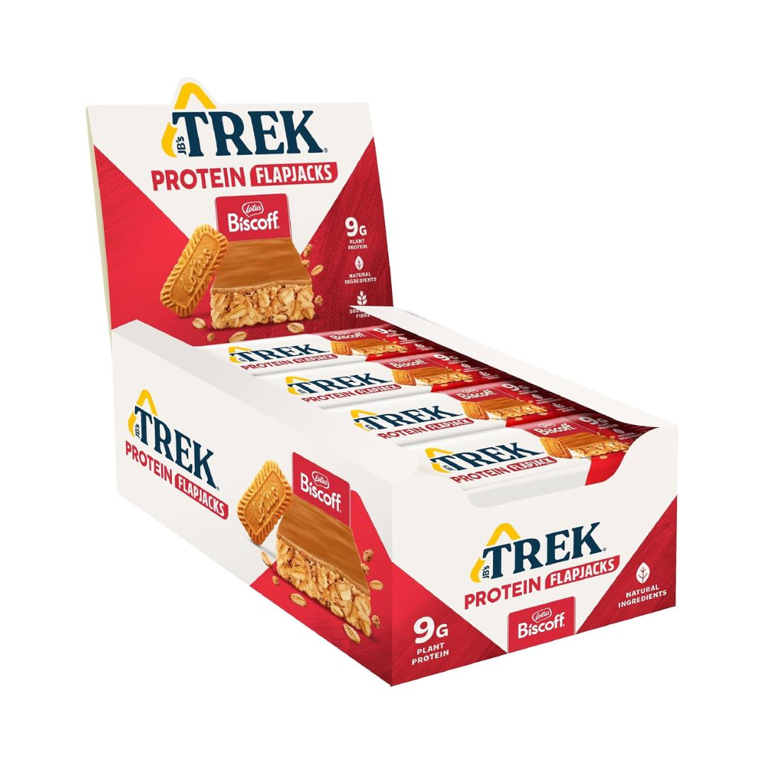 Trek Protein Flapjack 16x50g Biscoff – The Box Supplements