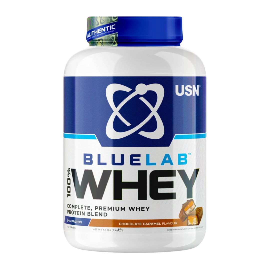 USN Blue Lab Whey 2kg - Caramel Chocolate – The Box Supplements