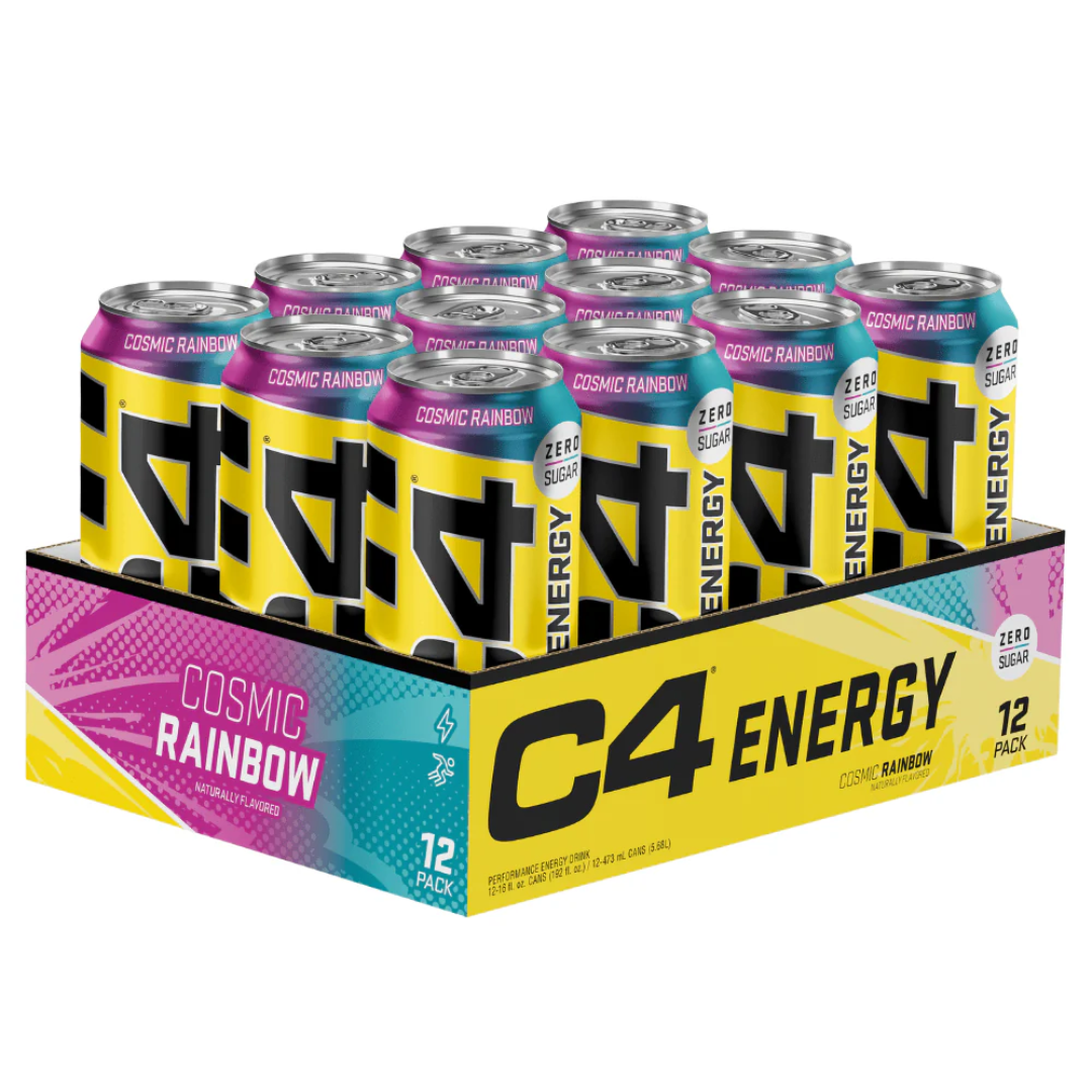 Cellucor C4 Performance Energy Carbonated RTD 12x500ml - Cosmic Rainbo ...