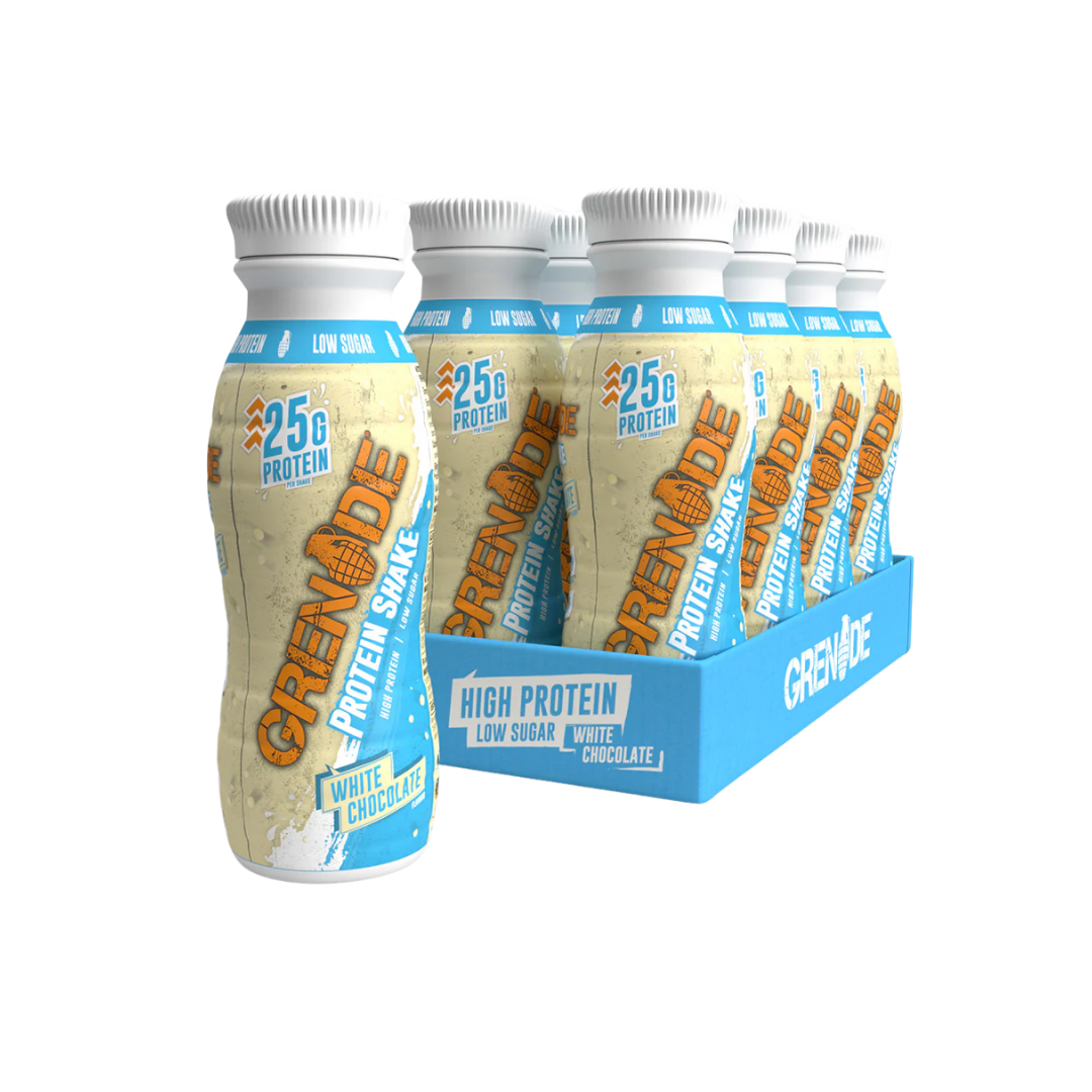 Grenade Protein Shake 8x330ml - White Chocolate – The Box Supplements