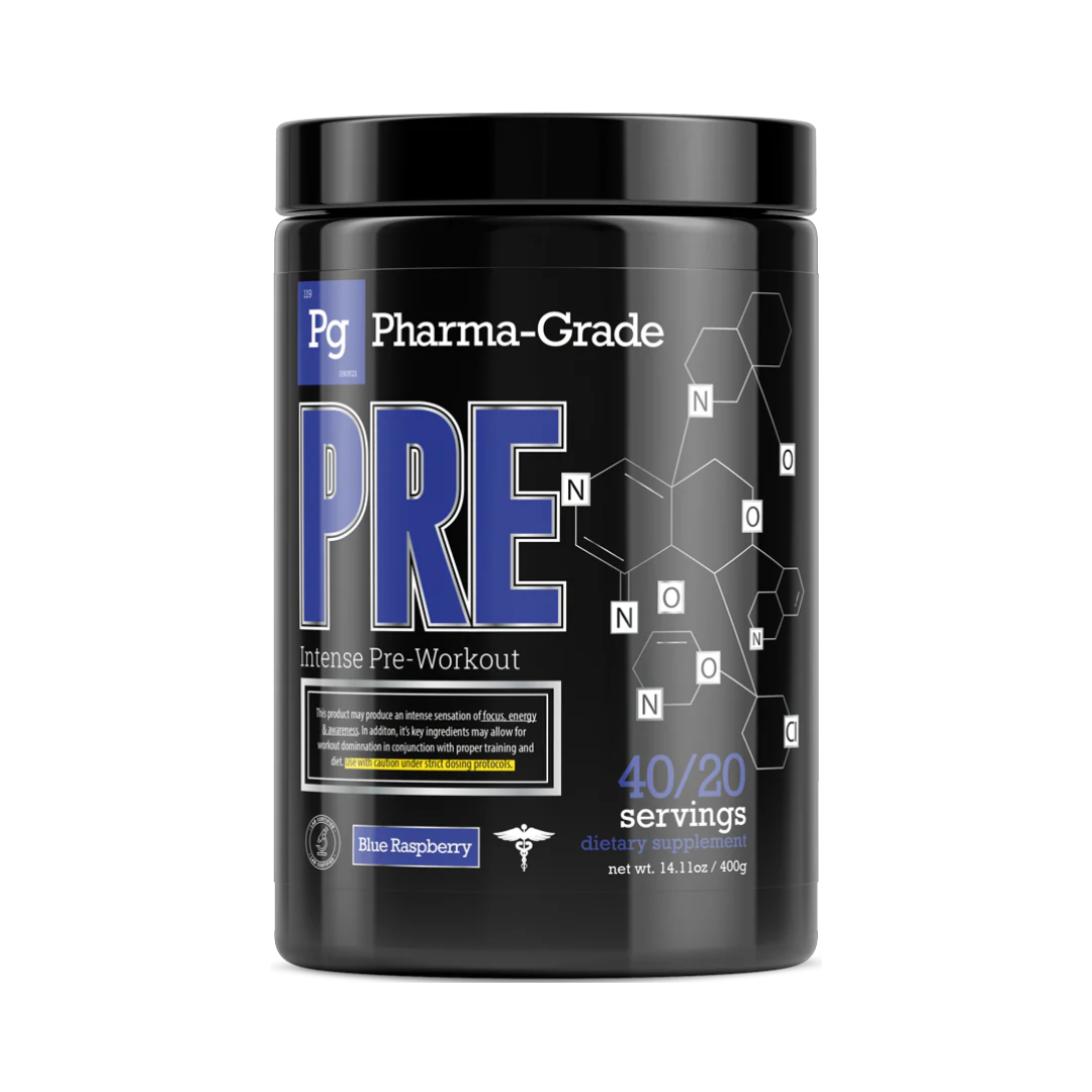 Pharma Grade PRE 400g - Blue Raz – The Box Supplements
