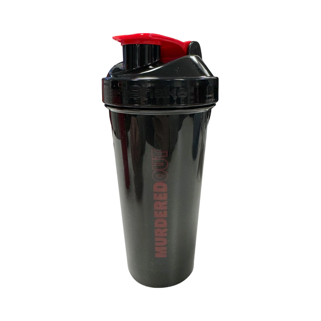 Murdered Out Smartshake Shaker 600ml Black & Red – The Box Supplements