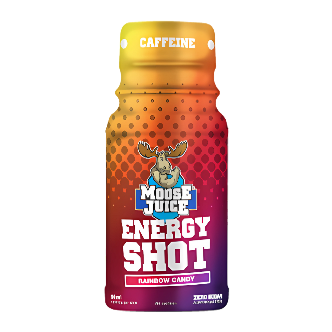 Muscle Moose Moose Juice Energy Shot 12x60ml - Rainbow Candy – The Box ...