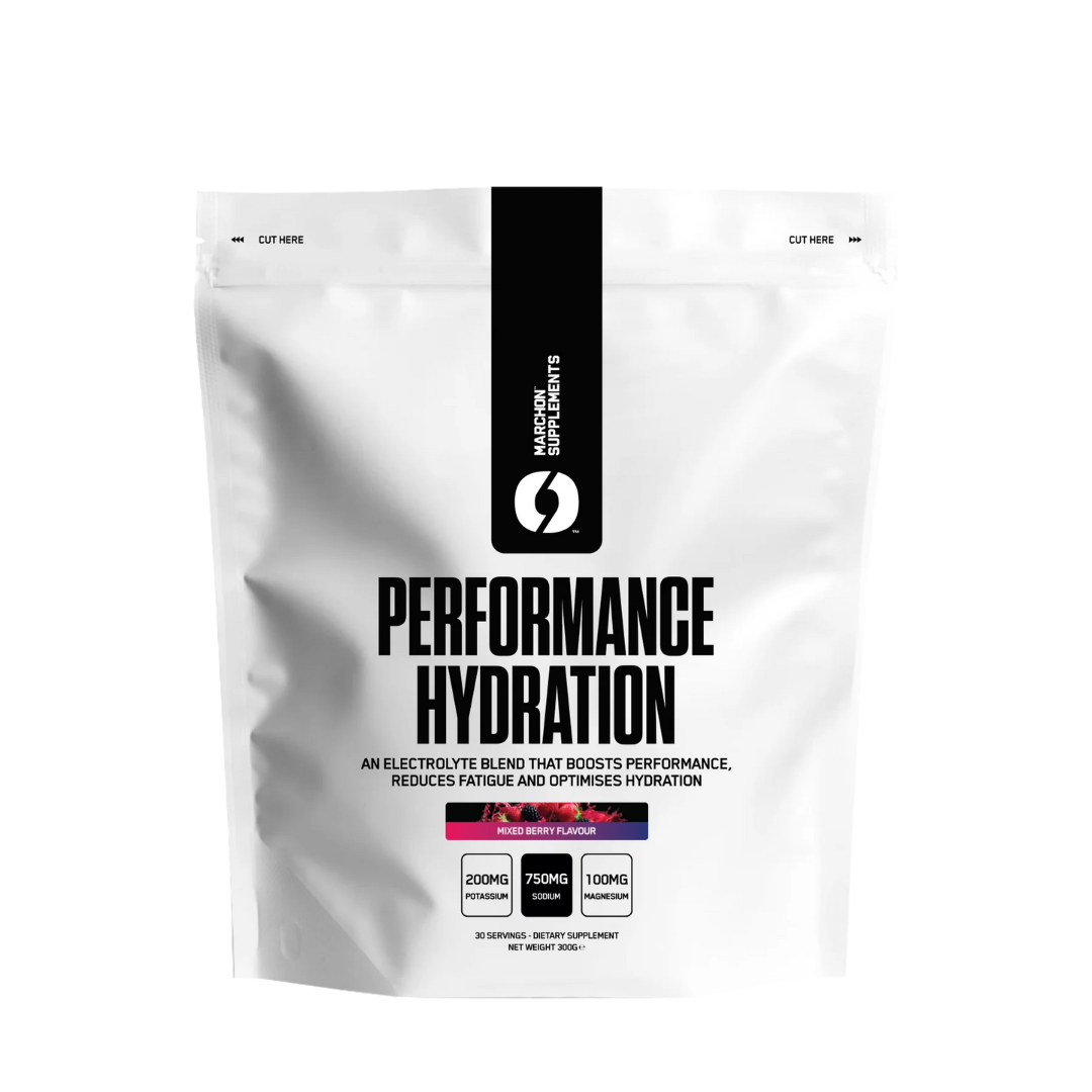 Marchon Supplement Performance Hydration 300g - Mixed Berry – The Box ...