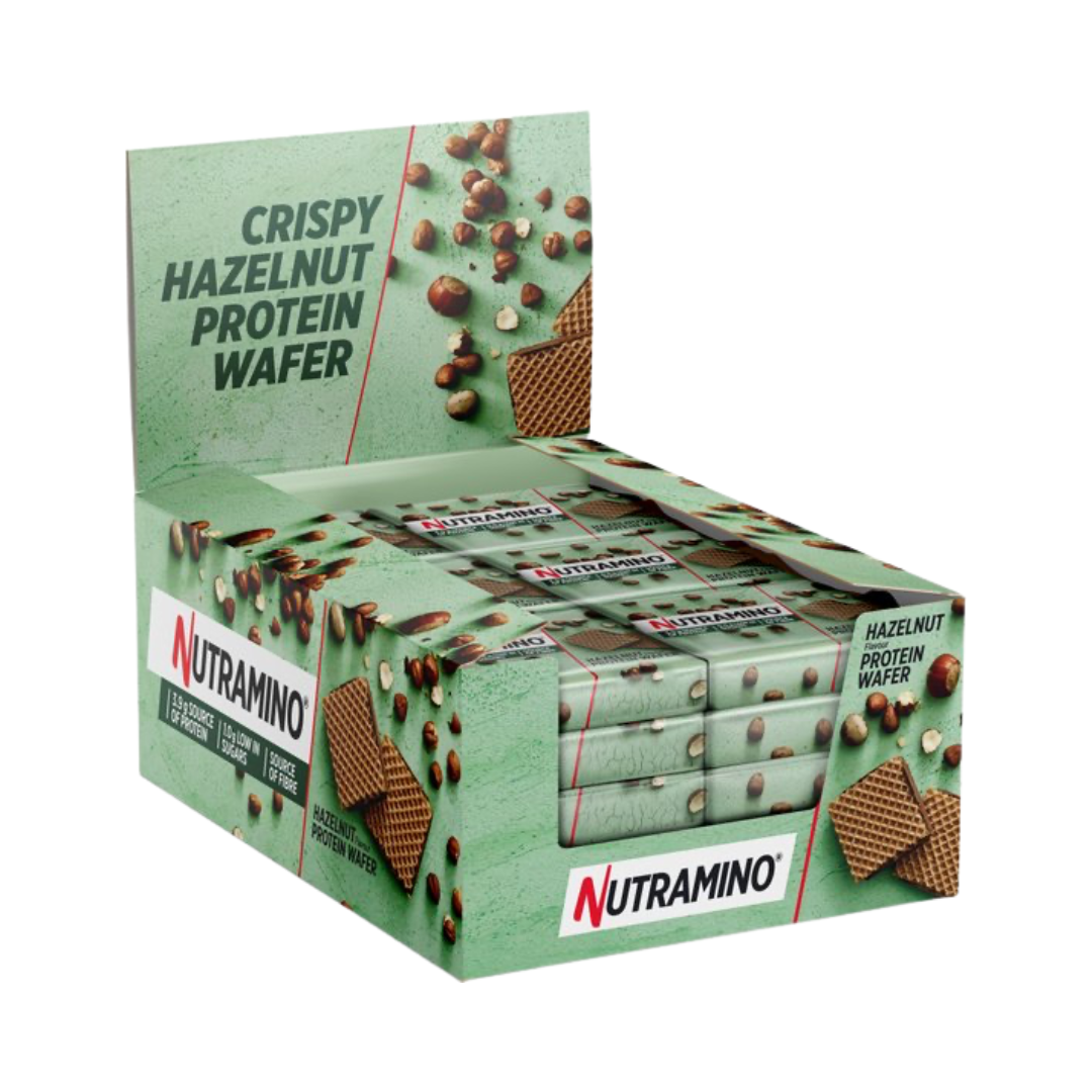 Nutramino Nutra-Go High Protein Low Sugar Wafer 12x39g - Hazelnut – The ...